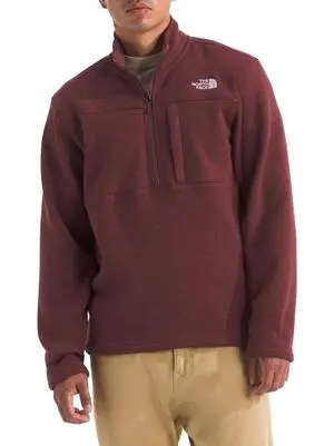 The North Face Gordon Lyons Half Zip Fleece Pullover - Sumac Heather