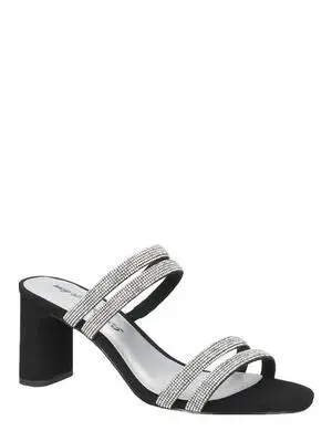EASY WORKS BY EASY STREET Jemma Slide Sandal - Black Lamy Stones