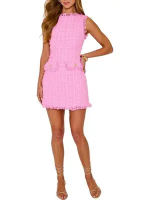 VICI Madison Tweed Minidress - Pink
