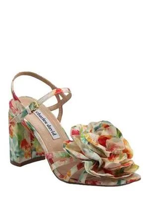 CHARLES DAVID Ankle Strap Sandal Bright Multi