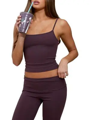 EDIKTED Crop Camisole - Plum