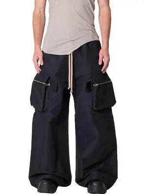 Mnml Baggy Rave Zip Cargo Pants - Black