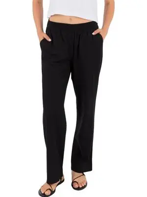 Hurley Beach Club Straight Leg Pants - Black