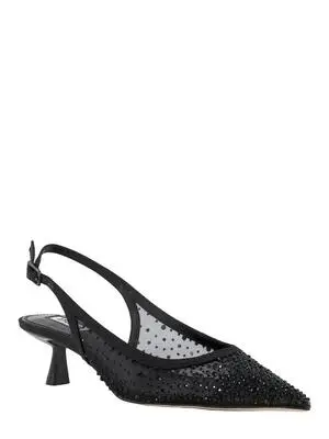 Dune London Ciana Slingback Kitten Heel Pumps - Black