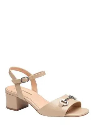Johnston & Murphy Edith Bit Ankle Strap Sandal - Sand Glove Leather
