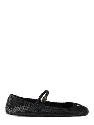 Prada Mesh Ballerinas - Black