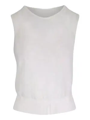 Akris Crew-neck Tank Top - White
