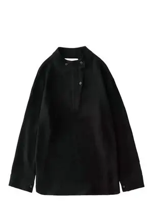 Studio Nicholson Dimas Collar Asymmetric Shirt - Black