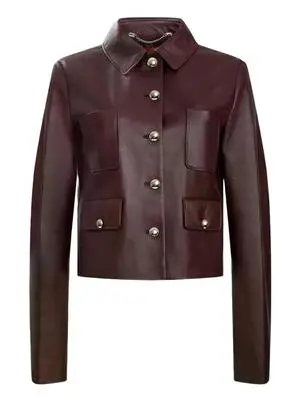 Altuzarra Four Pockets Leather Jacket - Brown