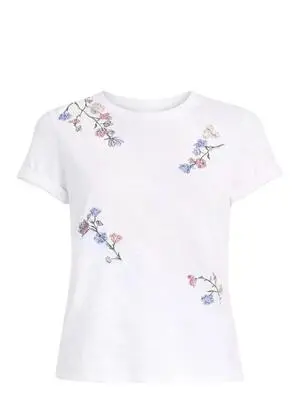 Cinq À Sept Floral Print T-shirt - White