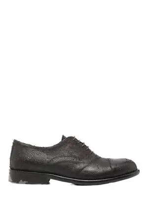 SOMMET Textured Lace-up Oxford Shoes - Brown