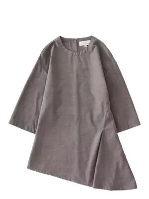 Studio Nicholson Asymmetric Pleat Top - Grey
