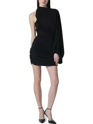 Andamane One-shoulder Mini Dress - Black