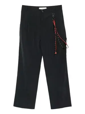 SONG FOR THE MUTE Pinstriped Keyring Trousers - Blue