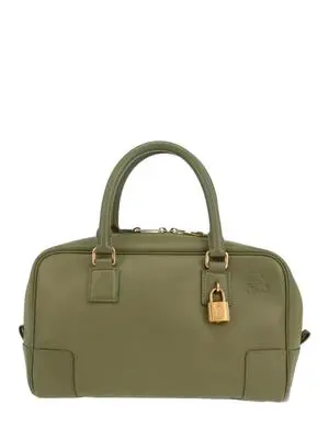 Loewe 2020s Amazona Leather Tote Bag - Green