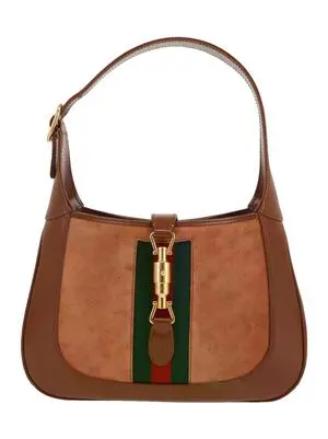 Gucci Jackie Leather Shoulder Bag - Brown