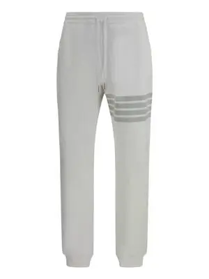 Thom Browne Four Bar Overdyed Track Pants - White