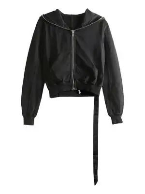 Rick Owens Zip-up Hoodie - Black