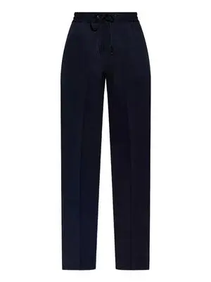 Iceberg Checked Drawstring Trousers - Blue