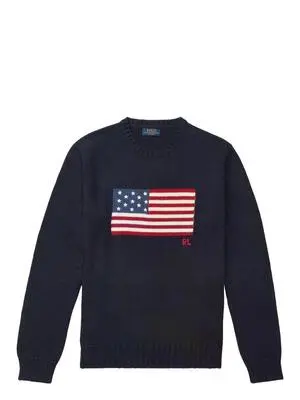 Polo Ralph Lauren Crew-neck Long-sleeve Sweater - Blue