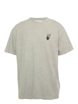 Off-White Faded Logo-motif T-shirt - Grey