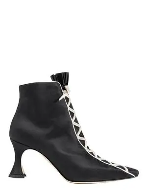 Manolo Blahnik Nolhac Lace-up Ankle Boots - Black