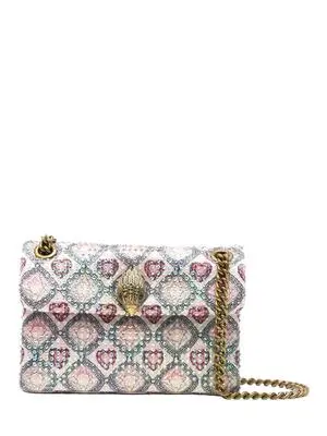 Kurt Geiger Mini Kensington Heart Embellished Shoulder Bag - Neutrals