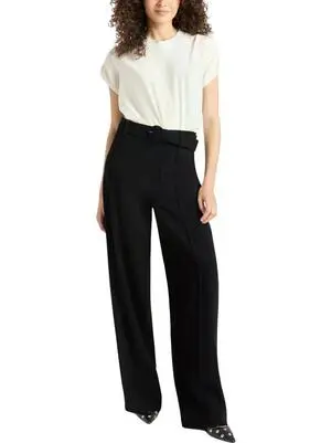 Cinq À Sept Renea Belted Trousers - Black