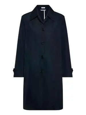 Thom Browne Button-fastening Coat - Blue