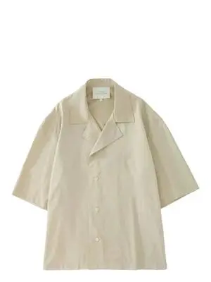 Studio Nicholson Wrapped Placket Loca Shirt - Neutrals