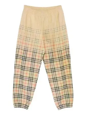 Burberry Gradient Check Track Pants - Neutrals