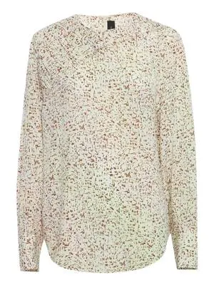 JOSEPH Printed Silk Blouse - Neutrals