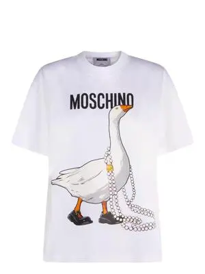 Moschino Goose-print T-shirt - White