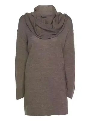 Marina Rinaldi High-neck Sweater - Brown