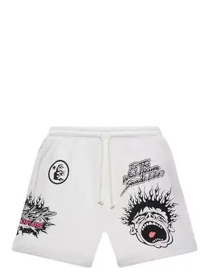 HELLSTAR Records Track Shorts - White