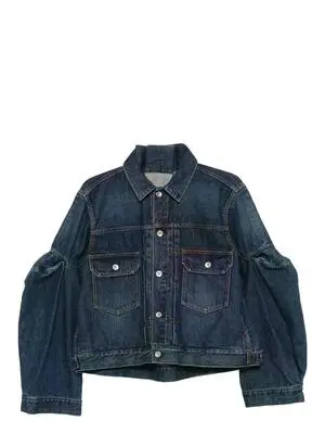 Sacai Button Denim Jacket - Blue