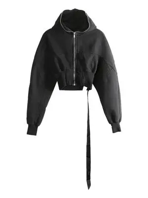 Rick Owens Zip-up Hoodie - Black