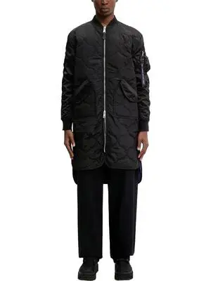 Alpha Industries Quilted Pattern Coat - Black