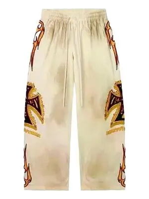 VALE FOREVER La Flare Printed Track Pants - Neutrals