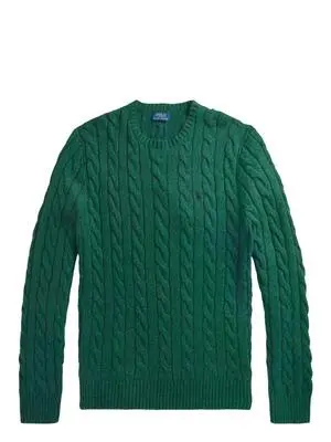 Polo Ralph Lauren Cable-knit Crew-neck Sweater - Green