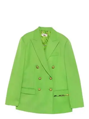 Elisabetta Franchi Double-breasted Jacket - Green
