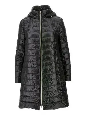 Herno Hooded Padded Coat - Black