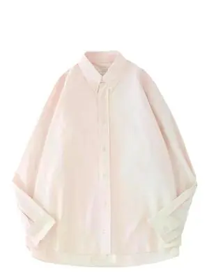 Studio Nicholson Embroidered Cotton Shirt - Neutrals
