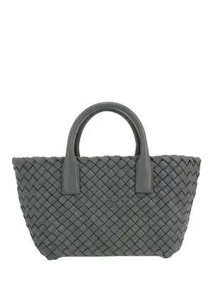 Bottega Veneta 2020s Small Cabat Intrecciato Tote Bag - Grey