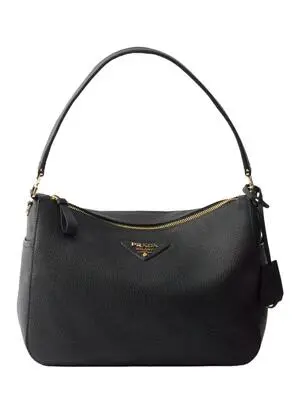 Prada Leather Shoulder Bag - Black