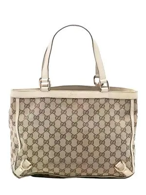 Gucci Gg Canvas Abbey D-ring Tote Bag - Brown