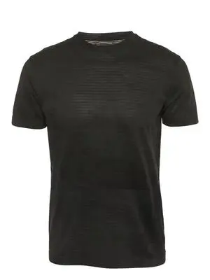 Emporio Armani Knitted Striped T-shirt - Black