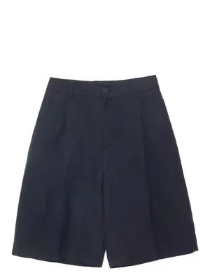 Studio Nicholson Pleated Tailored Shorts - Blue