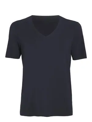 Hanro Clean Cut V-neck T-shirt - Black