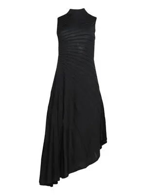 ALAÃA Ray Midi Dress - Black